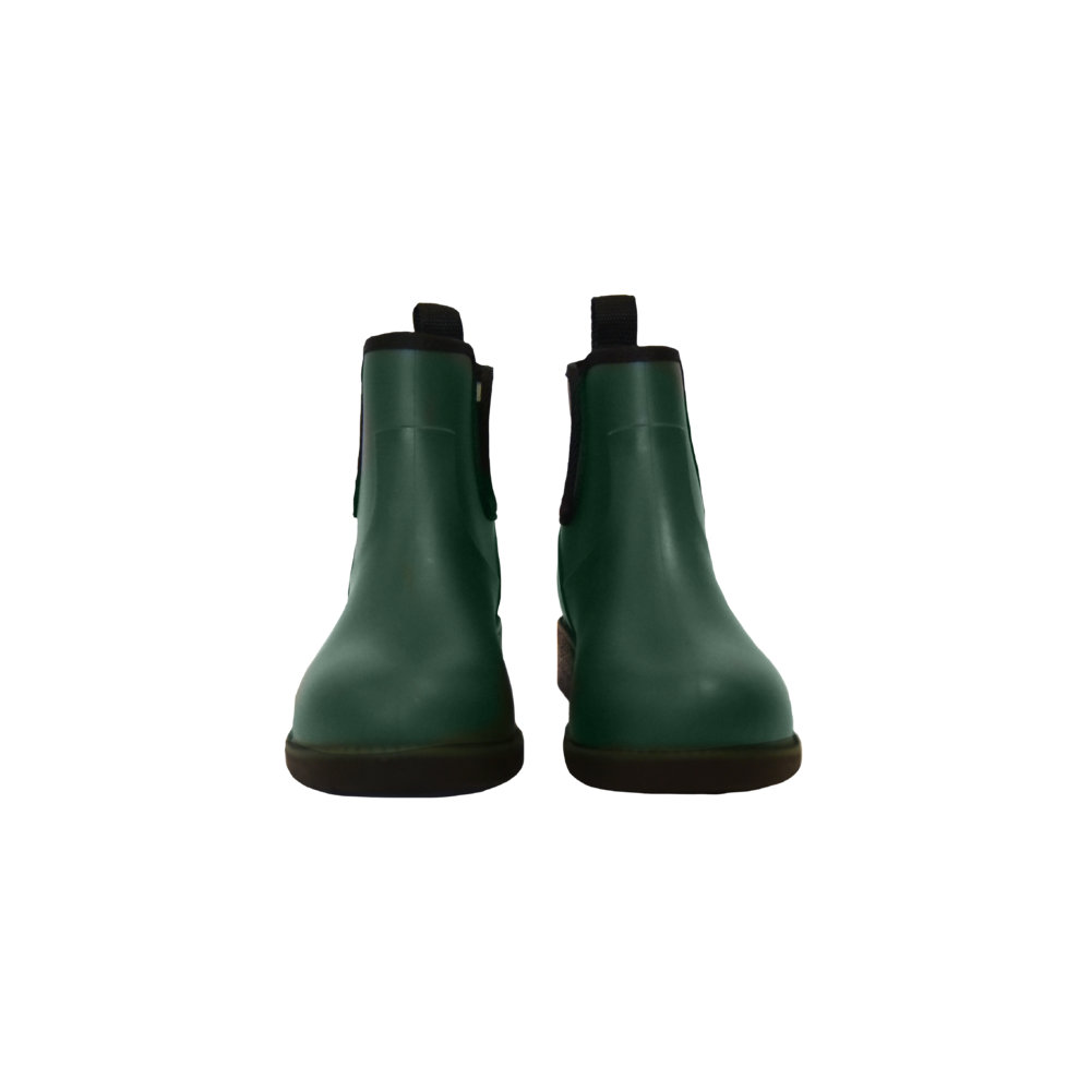 George Chelsea Green & Black Gumboot – Silver Lining Gumboots | Ladies ...